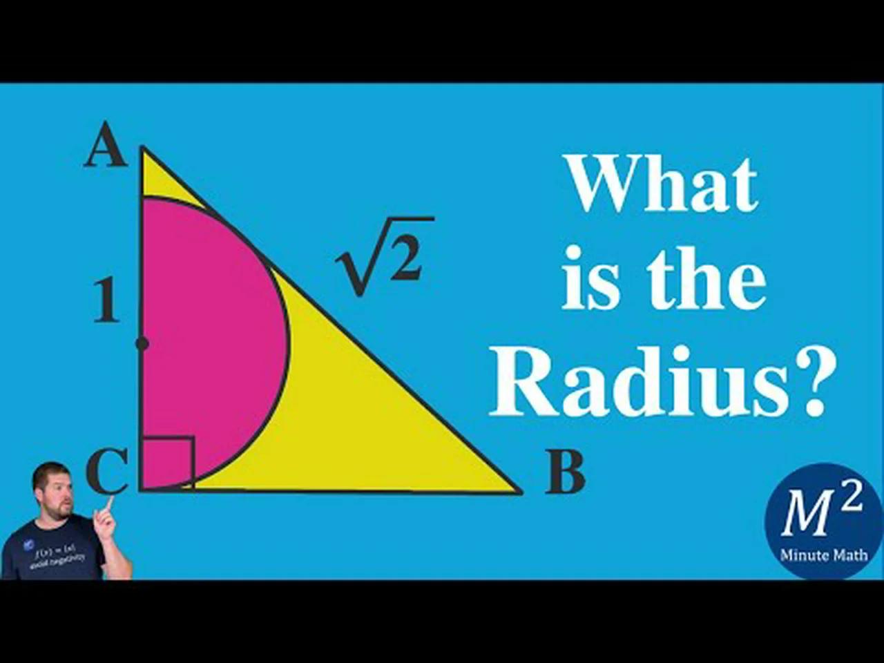 Can You Calculate the Radius of the Semicircle Inscribed in a Right ...
