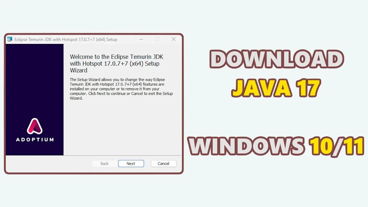 How to download Java 17 (Windows 10/11 2023)