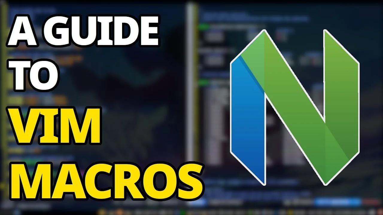 A Guide To Vim Macros With Vim Script