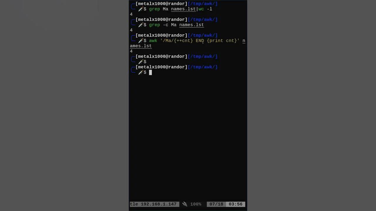 11 AWK Tutorial Short