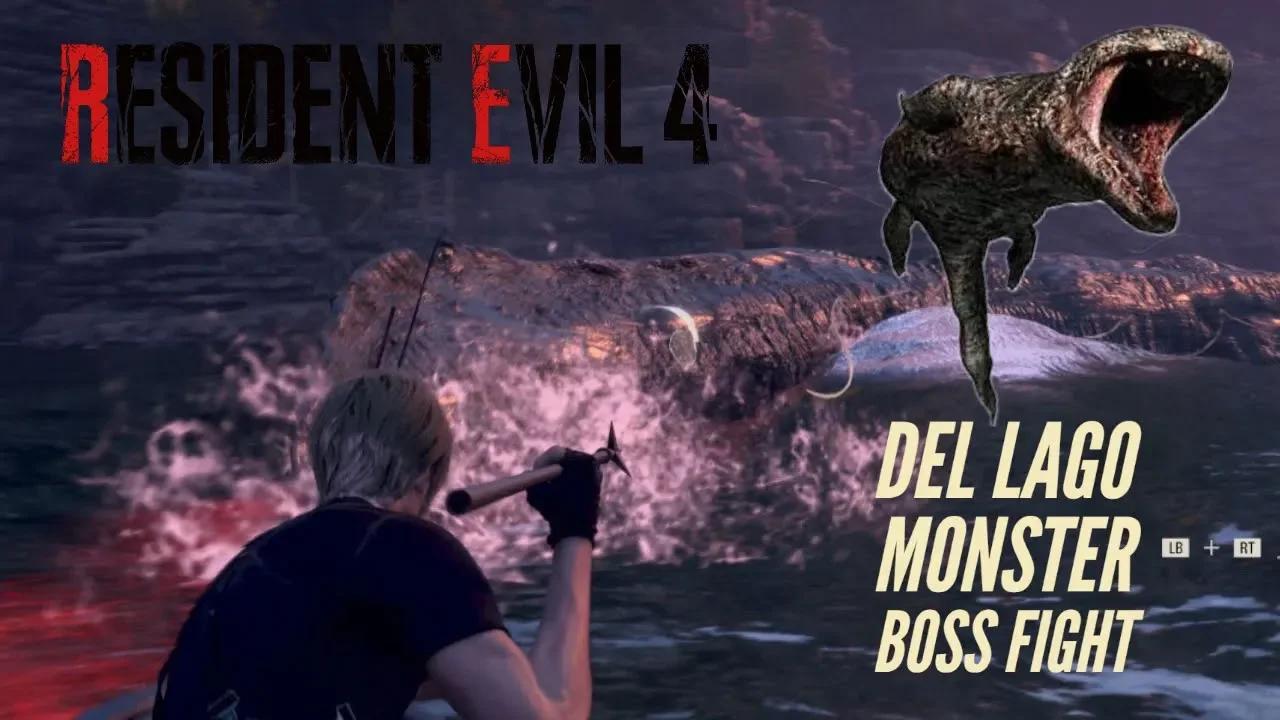 Resident Evil 4 Remake Lake Monster DEL LAGO BOSS fight - GTX 1650 ...