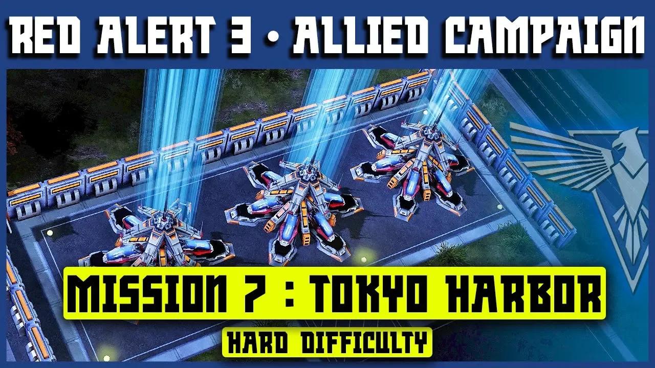 Red Alert 3 4K - Allied Mission 7 - Tokyo Harbor - Forever Sets the Sun ...