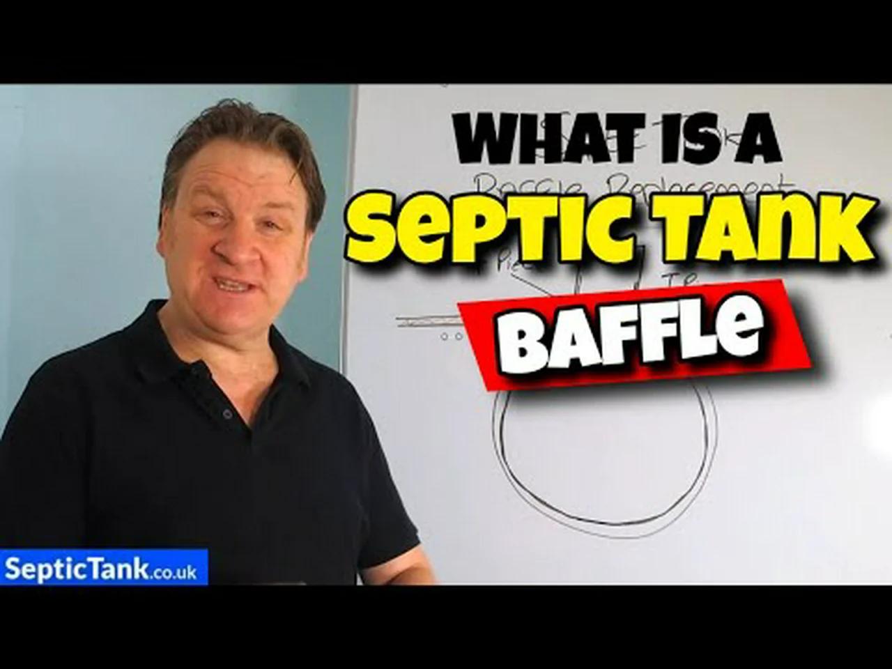 what is a septic tank baffle
