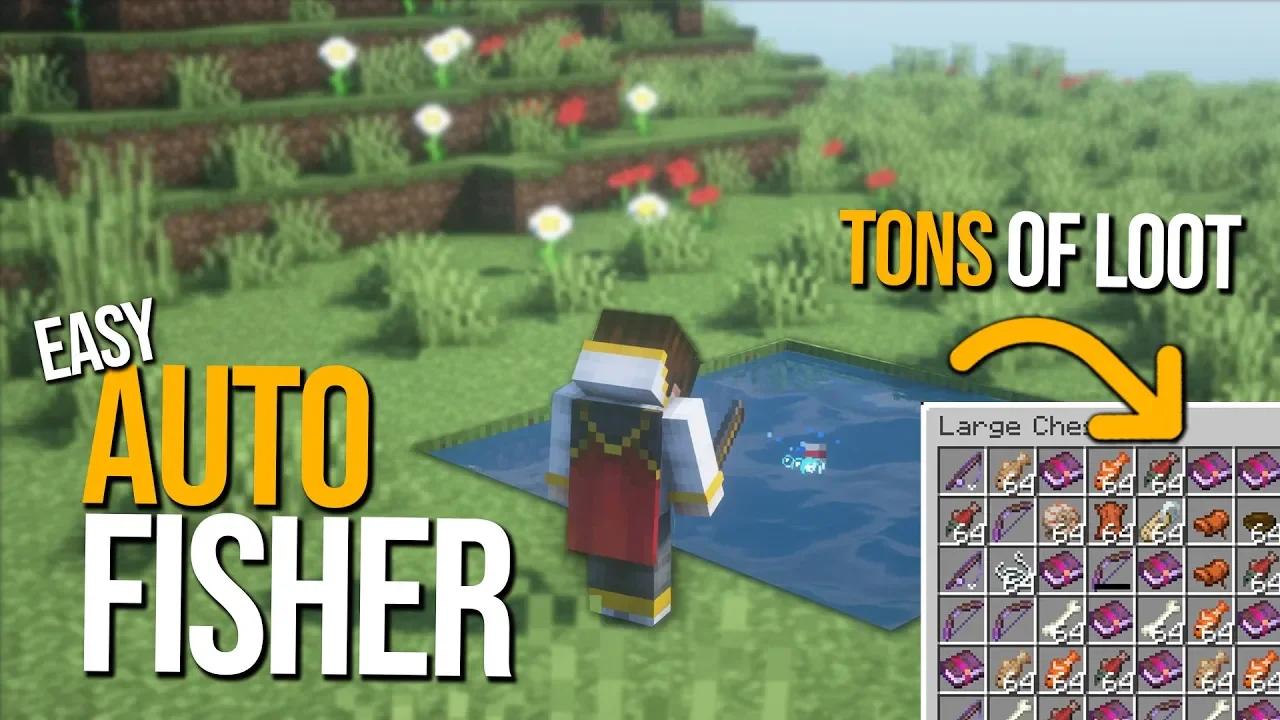 Minecraft - AFK AUTO FISHER with Treasure Loot! (Python Script)