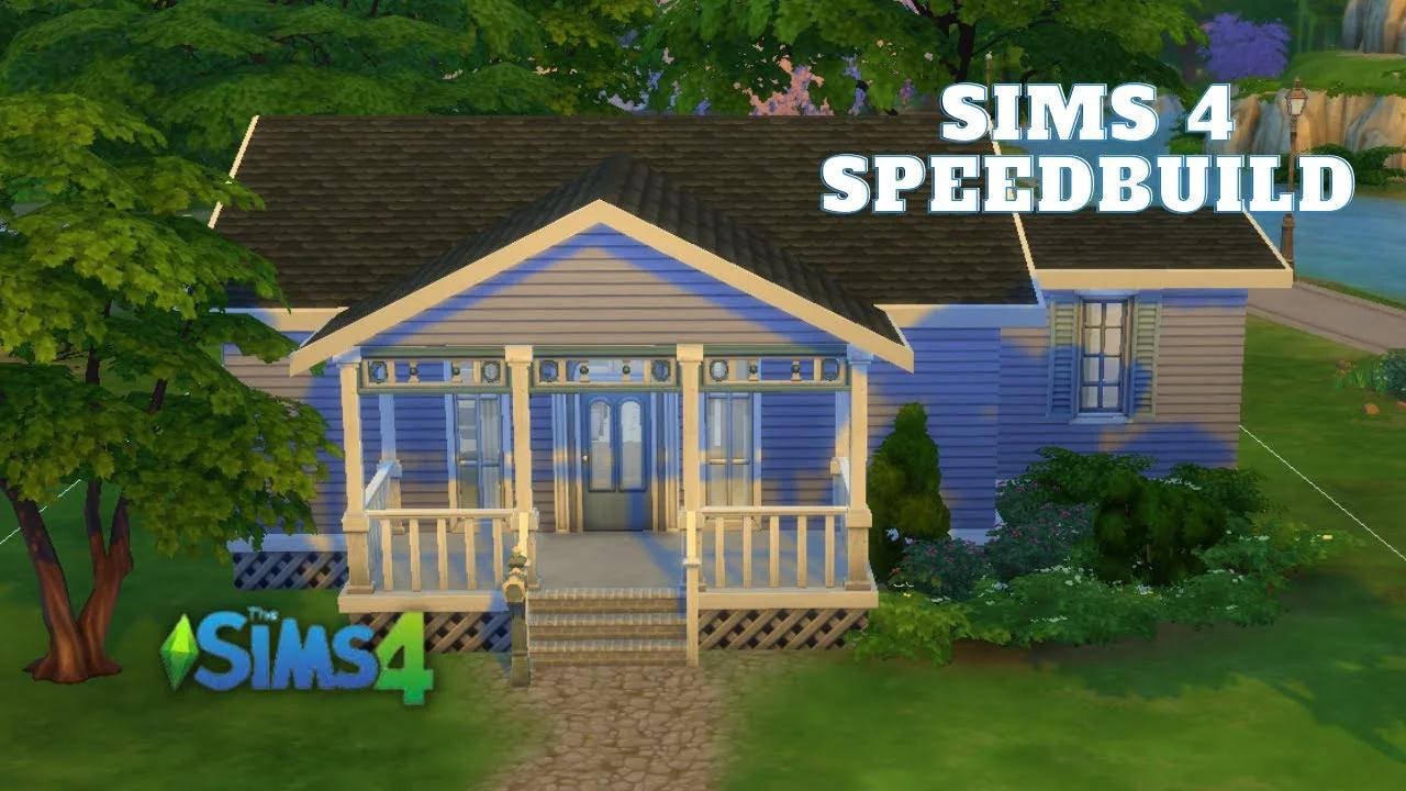 4 Sim Starter Home in The Sims 4 - Speed Build!