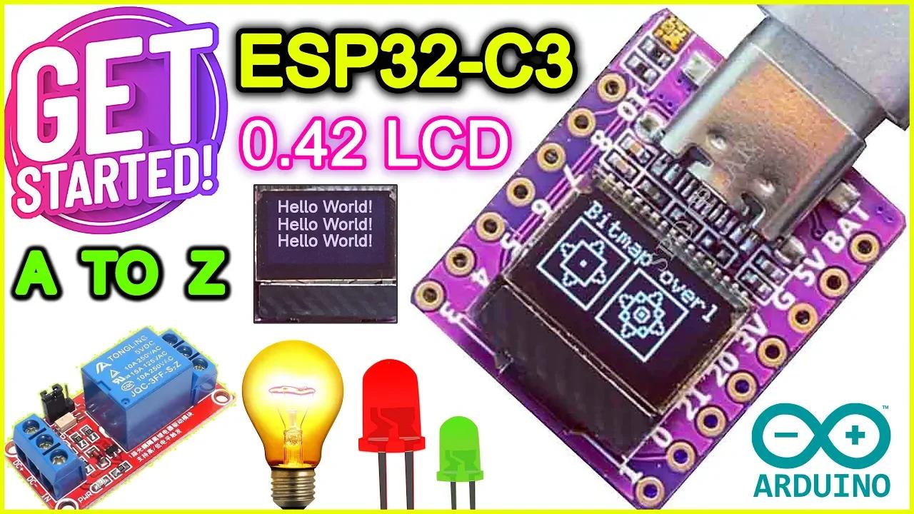 Getting Started With Esp32 C3 Development Board Tiny Wifi And Ble Iot Board With 042 Inch Display