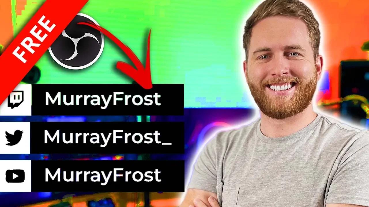 FREE Lower Thirds for Stream - OBS Studio