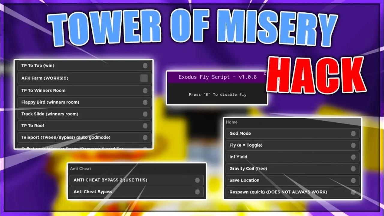 Tower Of Misery Script Hack GUI🔥*PASTEBIN* | INSTANT WIN, REMOVE KILL ...