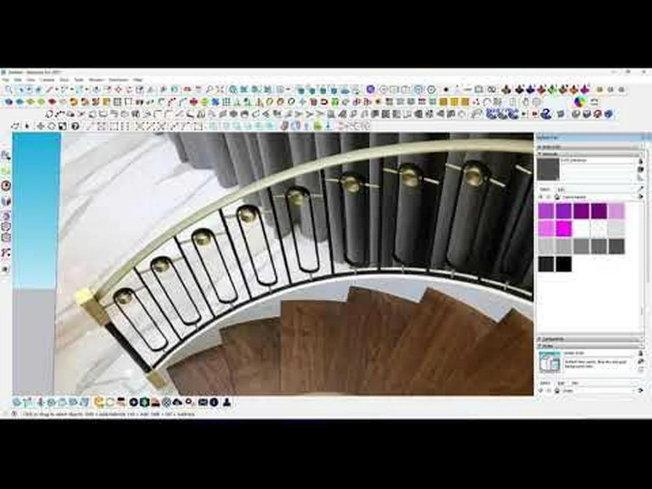 create circular staircase in sketchup / best free sketchup plugin