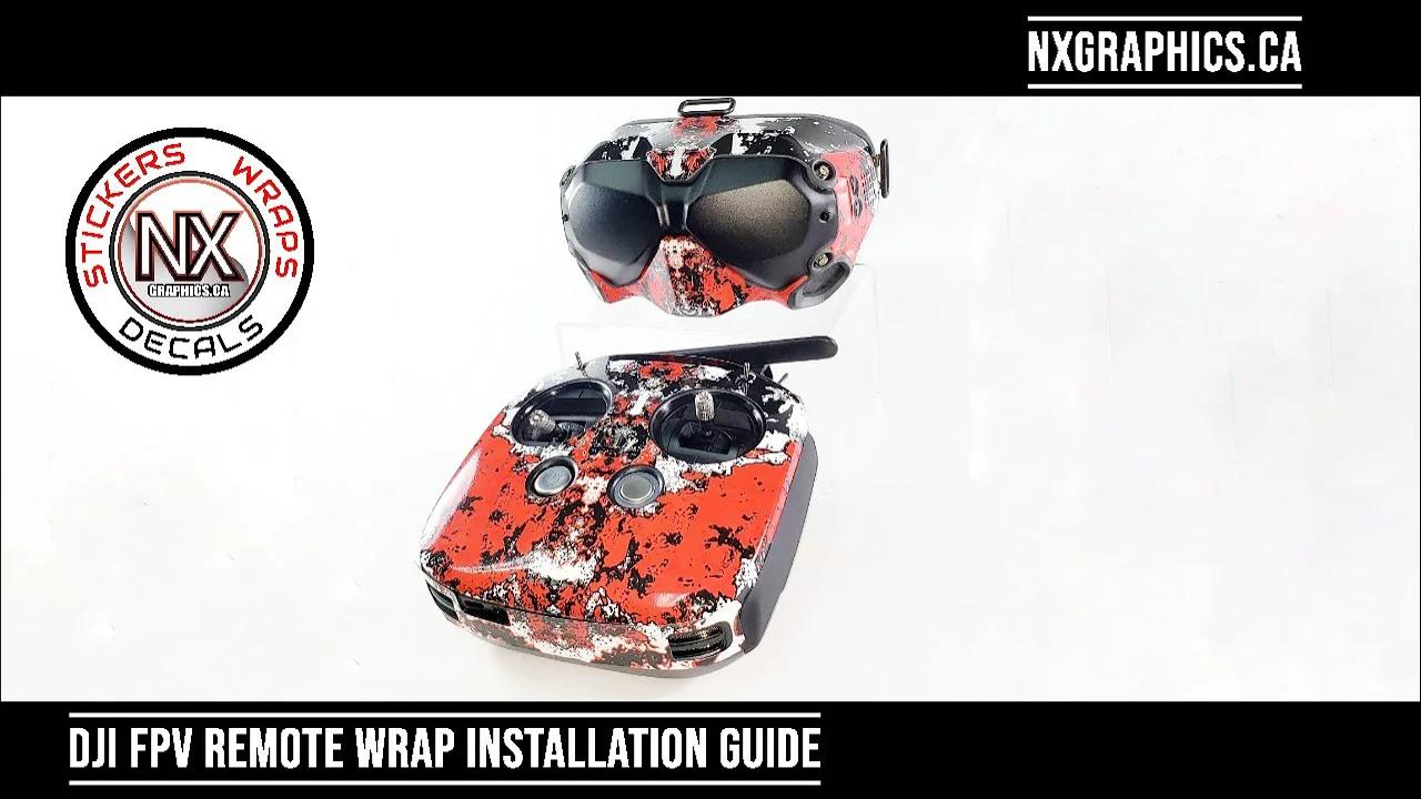 DJI FPV Remote wrap installation Guide