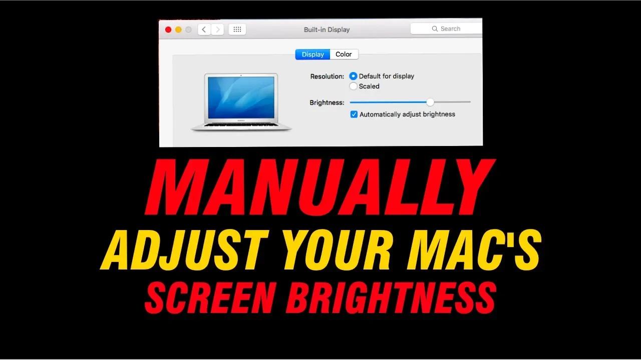 How to Adjust Brightness on Mac Os