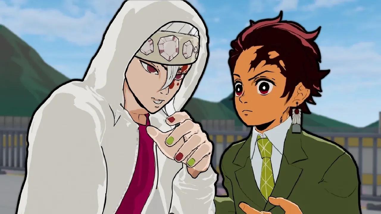 Tanjiro pede ajuda à Tengen Uzui para encontrar Inosuke em Demon Slayer ...