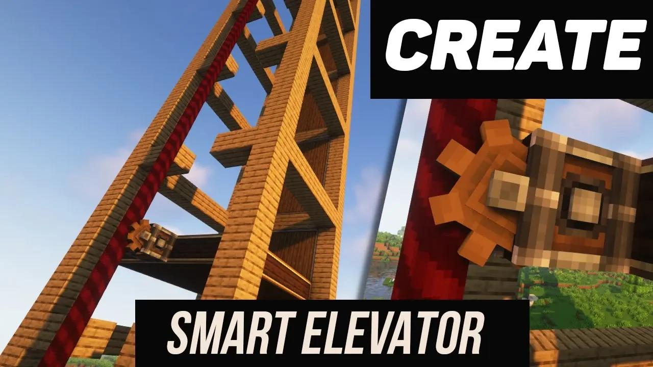 Create mod. How to build a smart elevator. Tutorial / guide (minecraft ...
