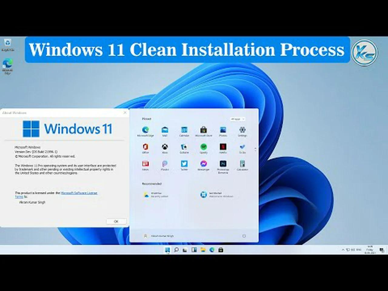 Windows 11 Clean Installation Step By Step Without Skipping | Windows ...