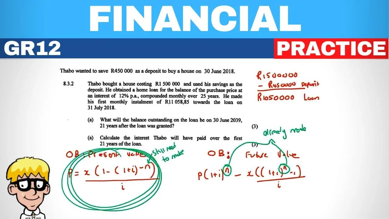 Financial Maths Grade 12: Practice