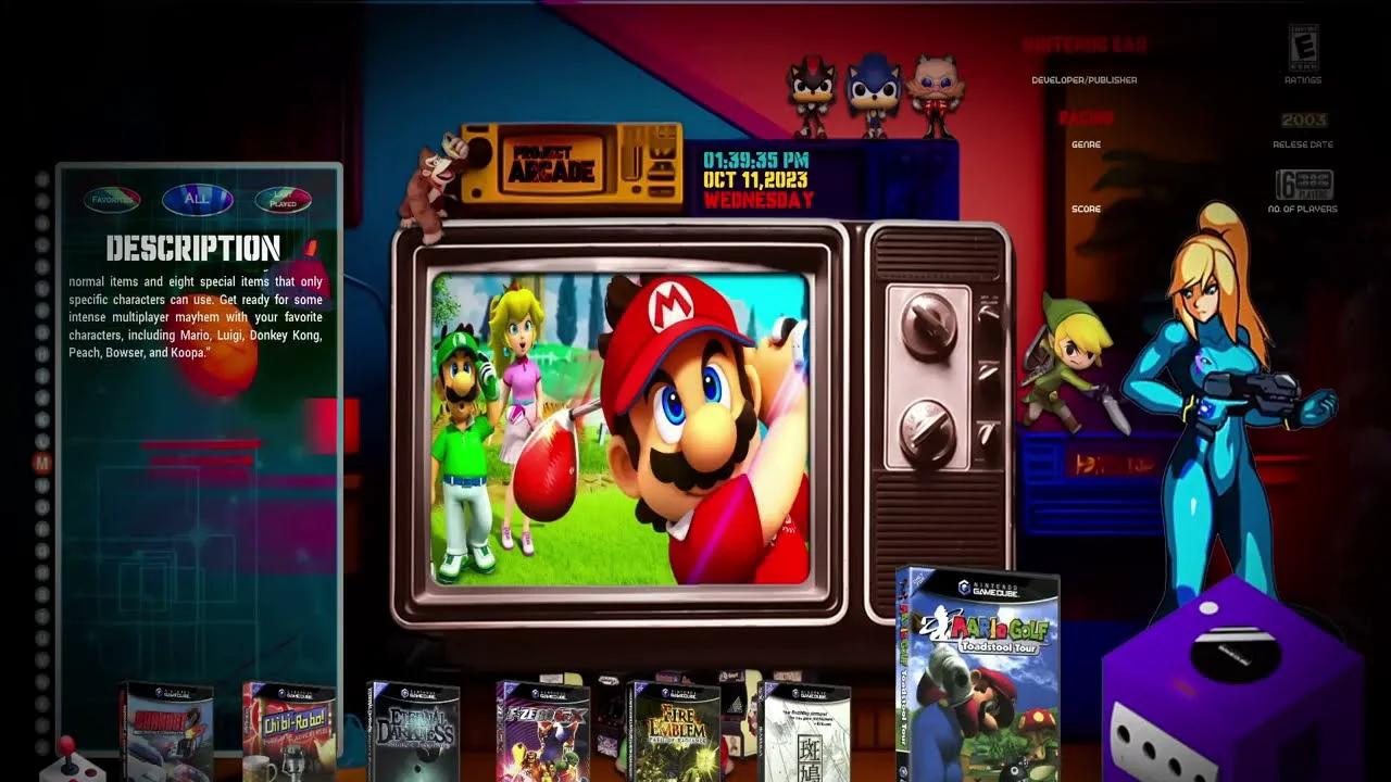 CoinOps Next 2 | GameCube Theme ADDON | RetroFE