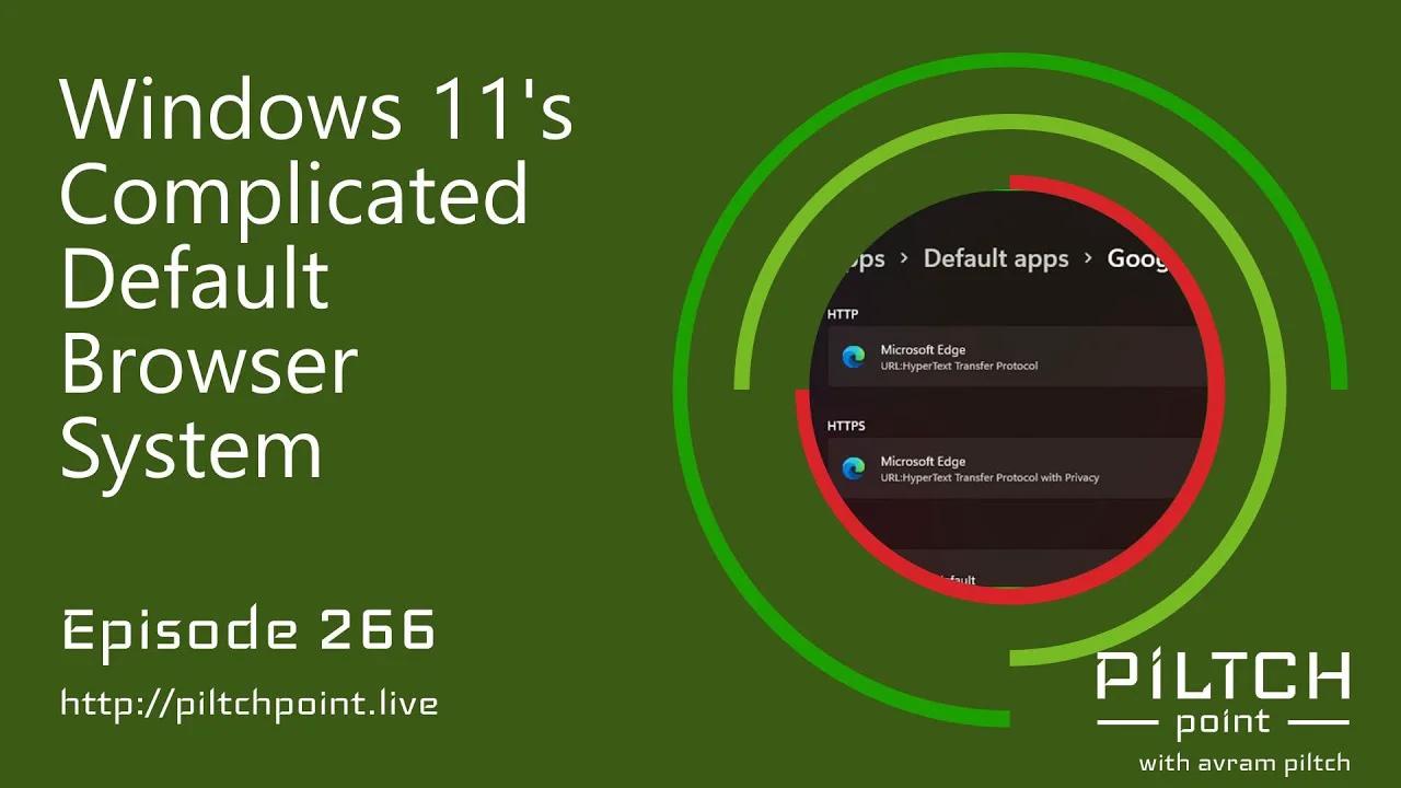 Windows 11's Complicated Default Browser System - Episode 266 - Piltch ...
