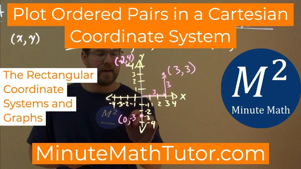 Plot Ordered Pairs In A Cartesian Coordinate System College Algebra