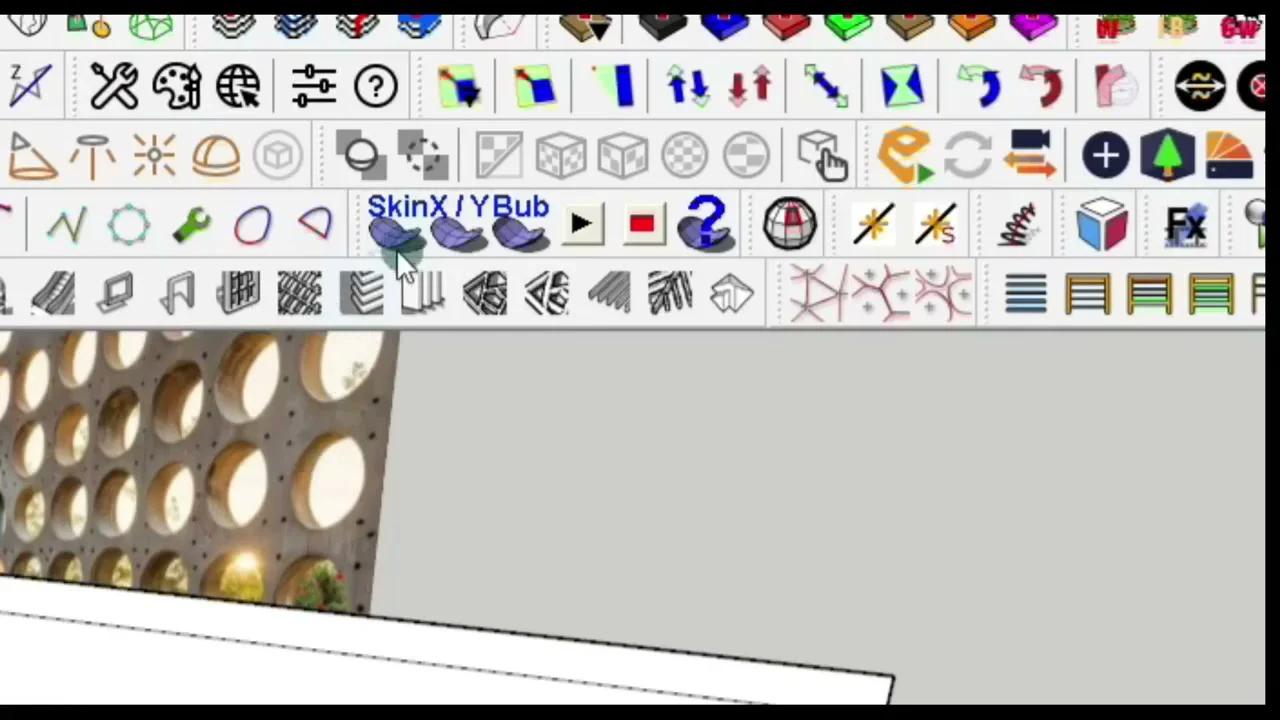 sketchup tutorial / 1001bit tool tutorial / create perforated screen
