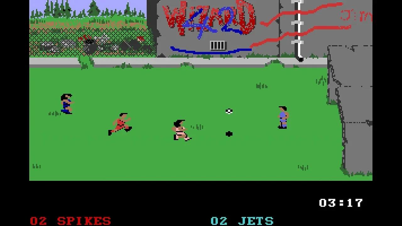 Apple IIGS game: Street Sports Soccer (1988 Epyx)