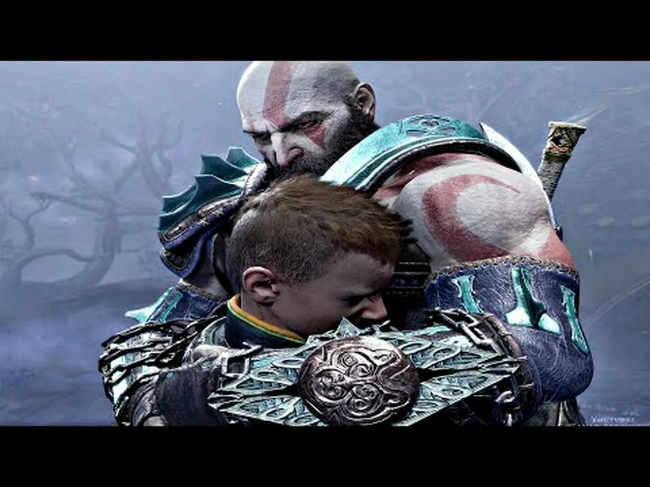 God of War 5 Ragnarok - Kratos Saves & Hugs Atreus Emotional Scene (4K ...
