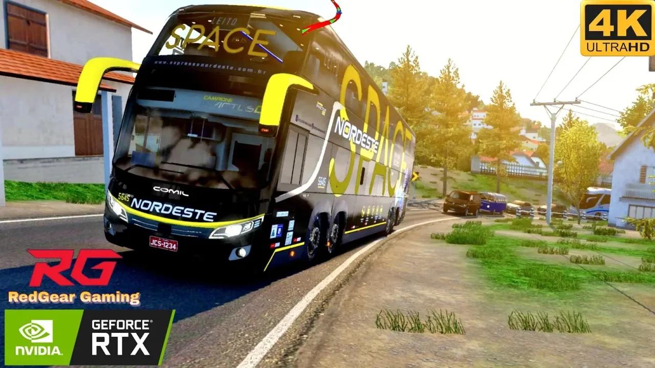 New Volvo Comil Invictus DD | Ets 2 Bus Mod 1.45 Gameplay | RTX 4090 | 4K