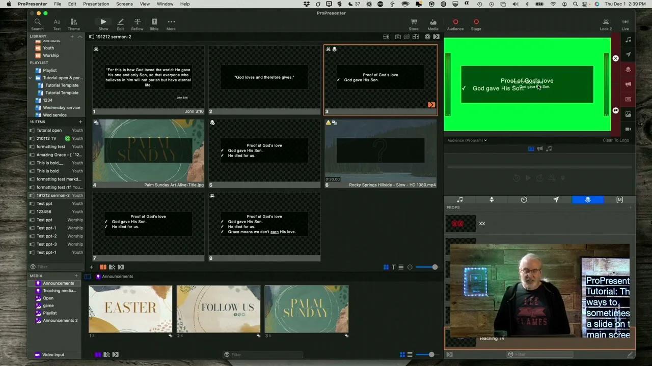 Propresenter 7 Tutorial Three Ways To Sometimes Sending Slides To One The Other Or Both Screens