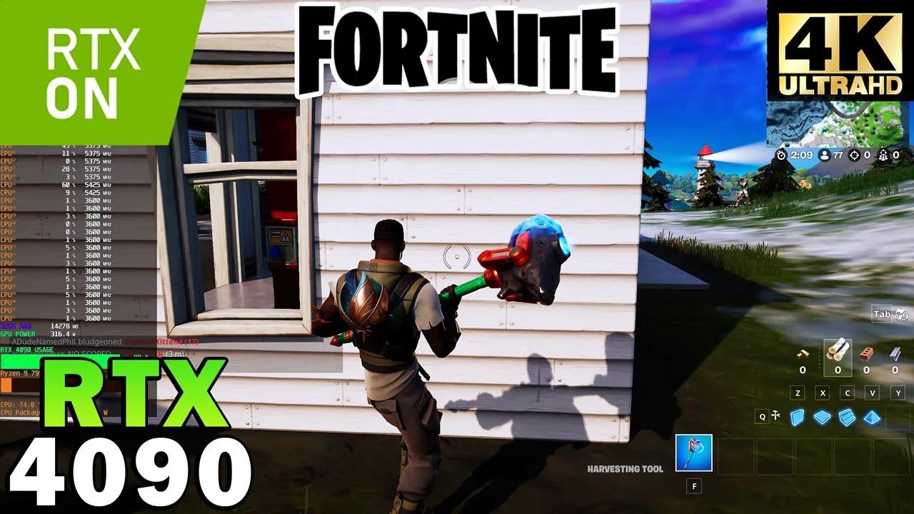 Fortnite 4K Ray Tracing | RTX 4090 | Ryzen 9 7950X | Epic Settings ...