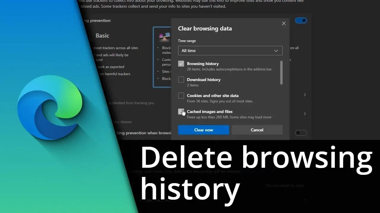 How To Delete Edge History Clear Browsing History Edge Tutorial