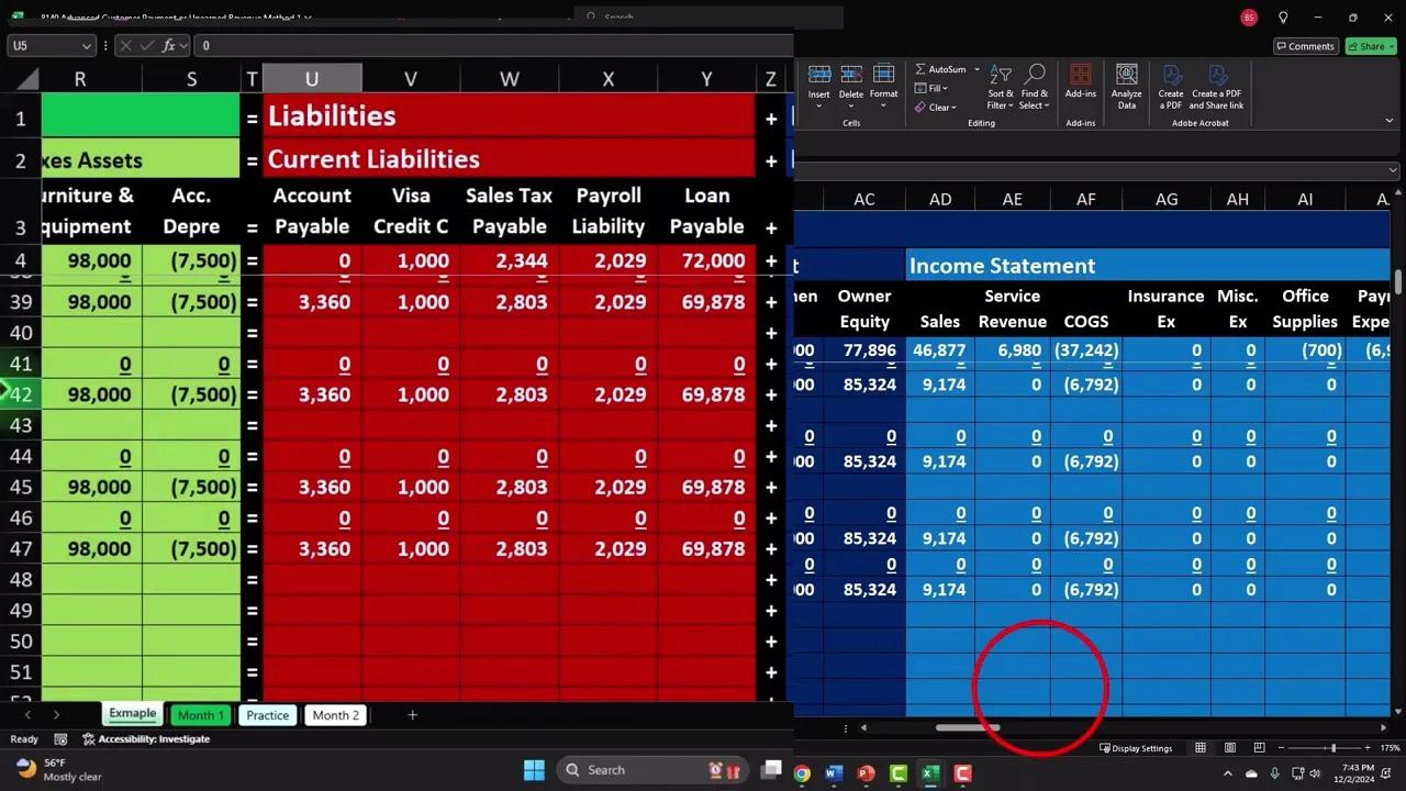 Advanced Customer Payment or Unearned Revenue Method 1 8140 Accounting ...
