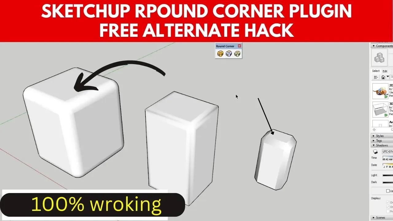 Free Alternative Of Round Corner Plugin Sketchup Essential Tutorial