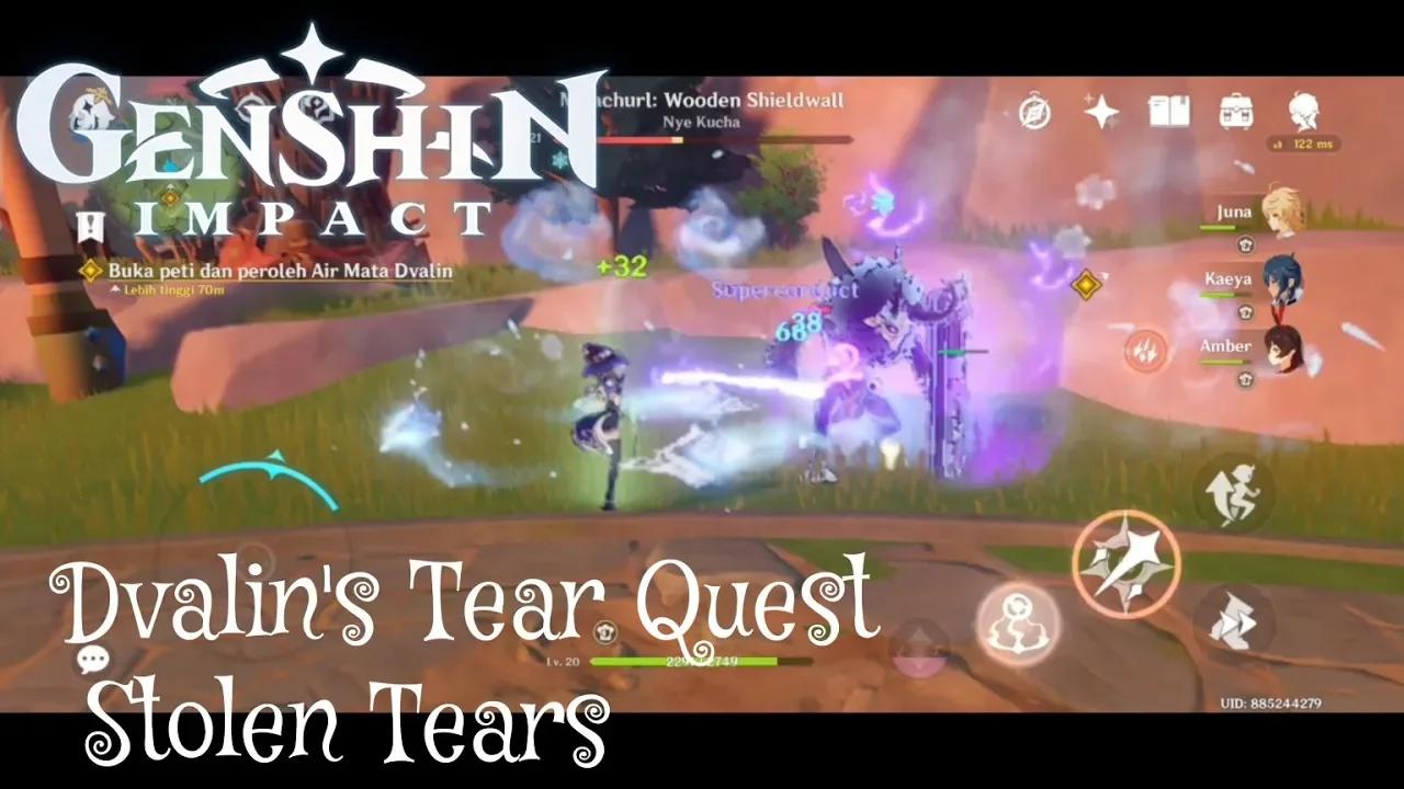 Genshin Impact Gameplay | Quest Story : Dvalin Tear Quest | Genshin ...