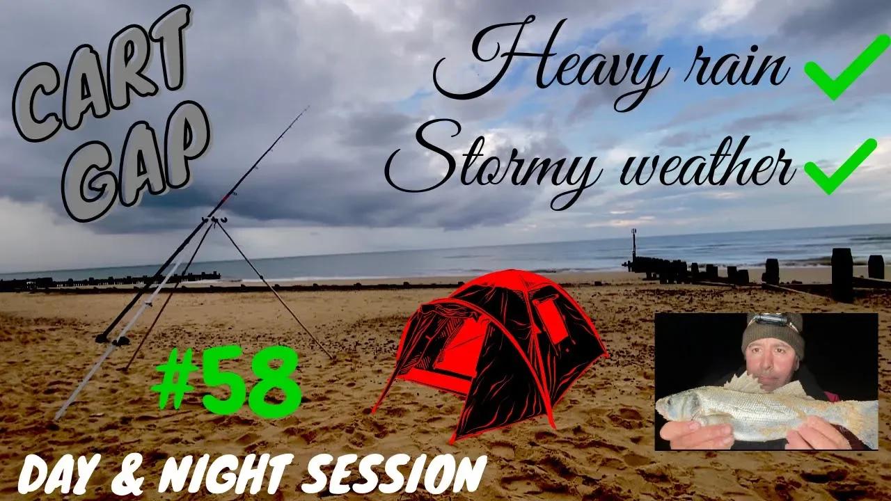 Sea Fishing Cart Gap North Norfolk Coast UK Beach Shore Coastal Stormy ...