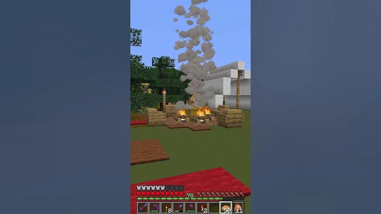 Minecraft Fall Forest Campground Build in World Tour