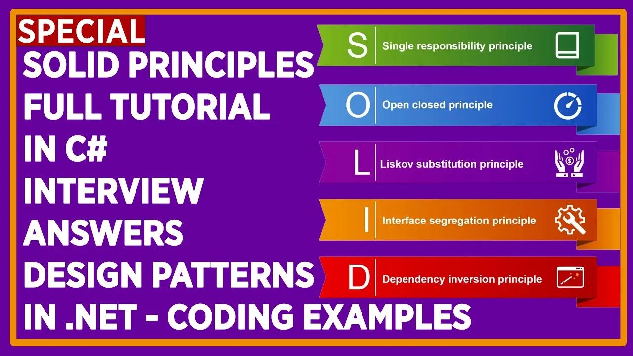 Solid Principles Full Tutorial In C# - Interview Answers - Design ... Solid Principles Full Tutorial In C# - Interview Answers - Design ...