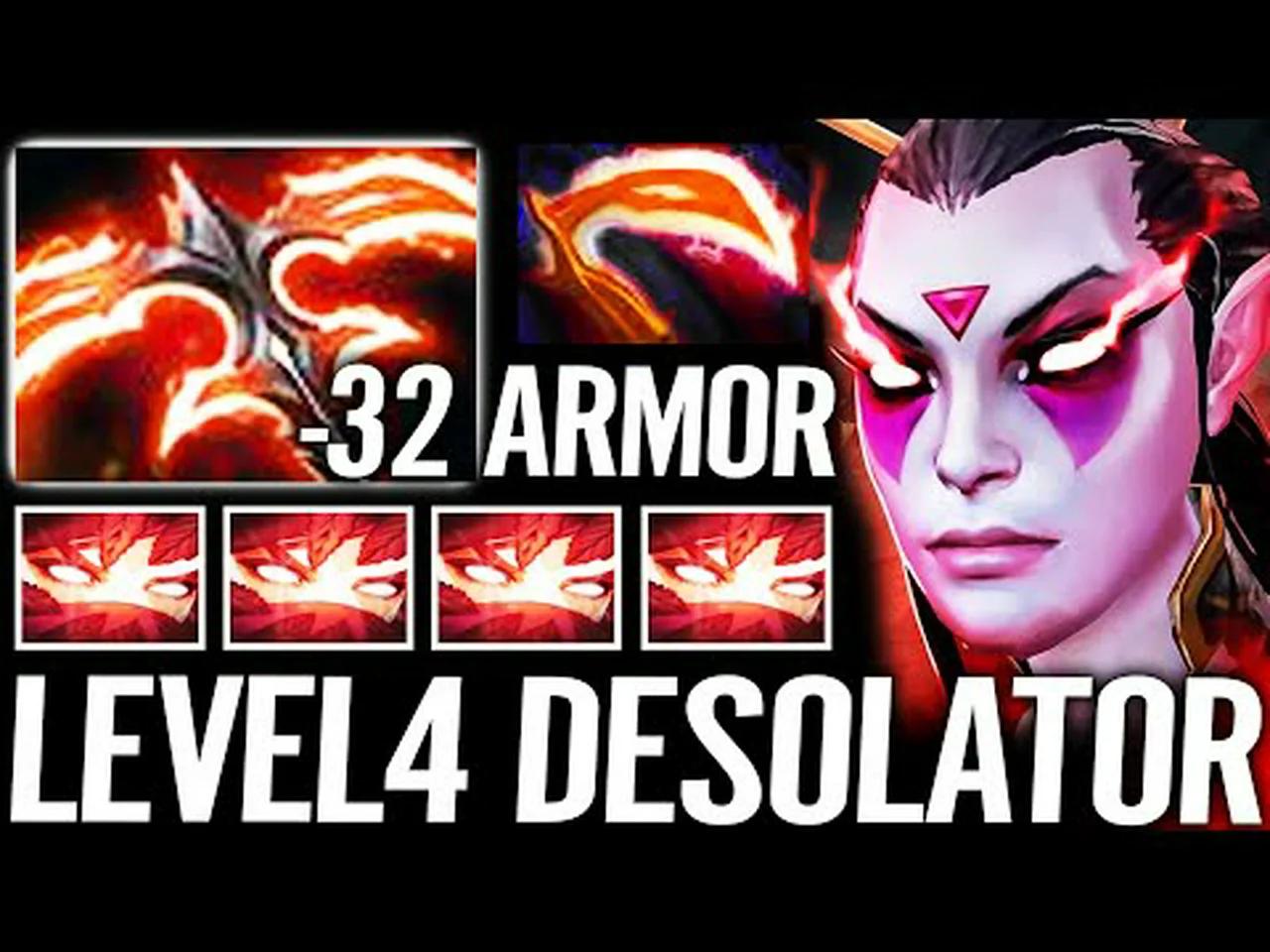 🔥 LVL4 Desolator -32 ARMOR Templar Assassin — 2TOUCH 1KILL Max Physic ...