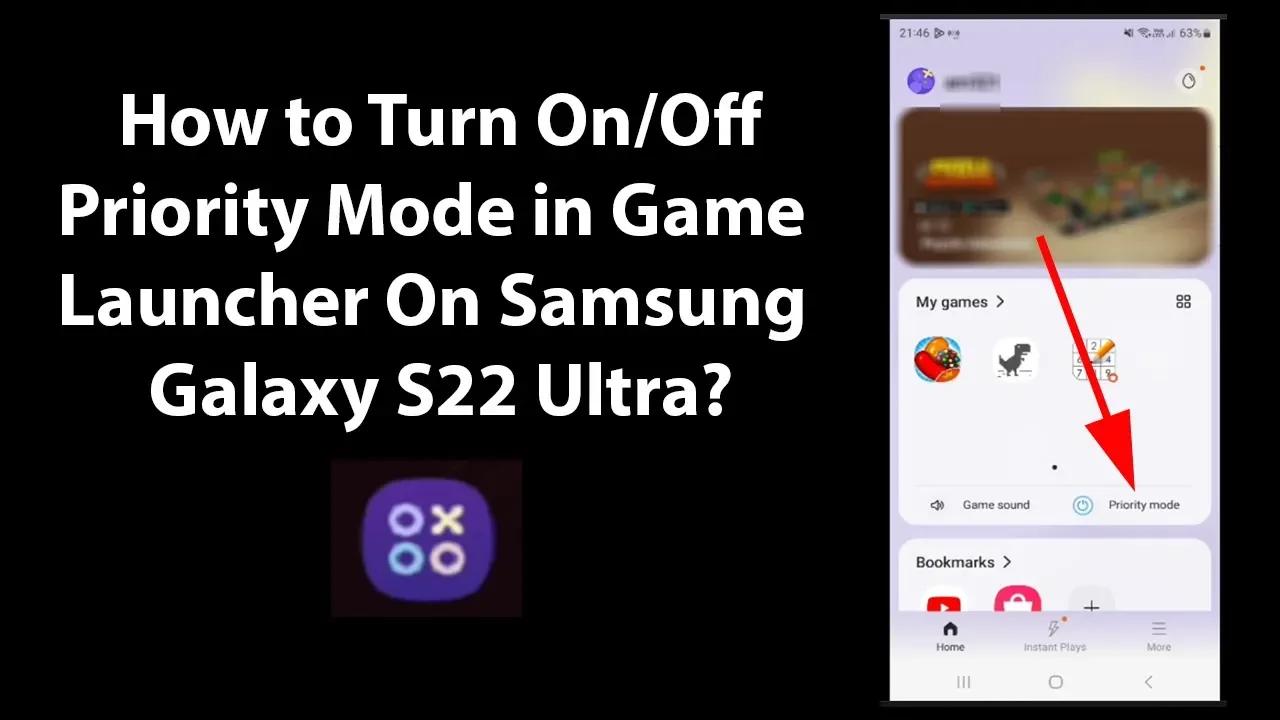 How to Turn On/Off Priority Mode in Game Launcher On Samsung Galaxy S22 ...