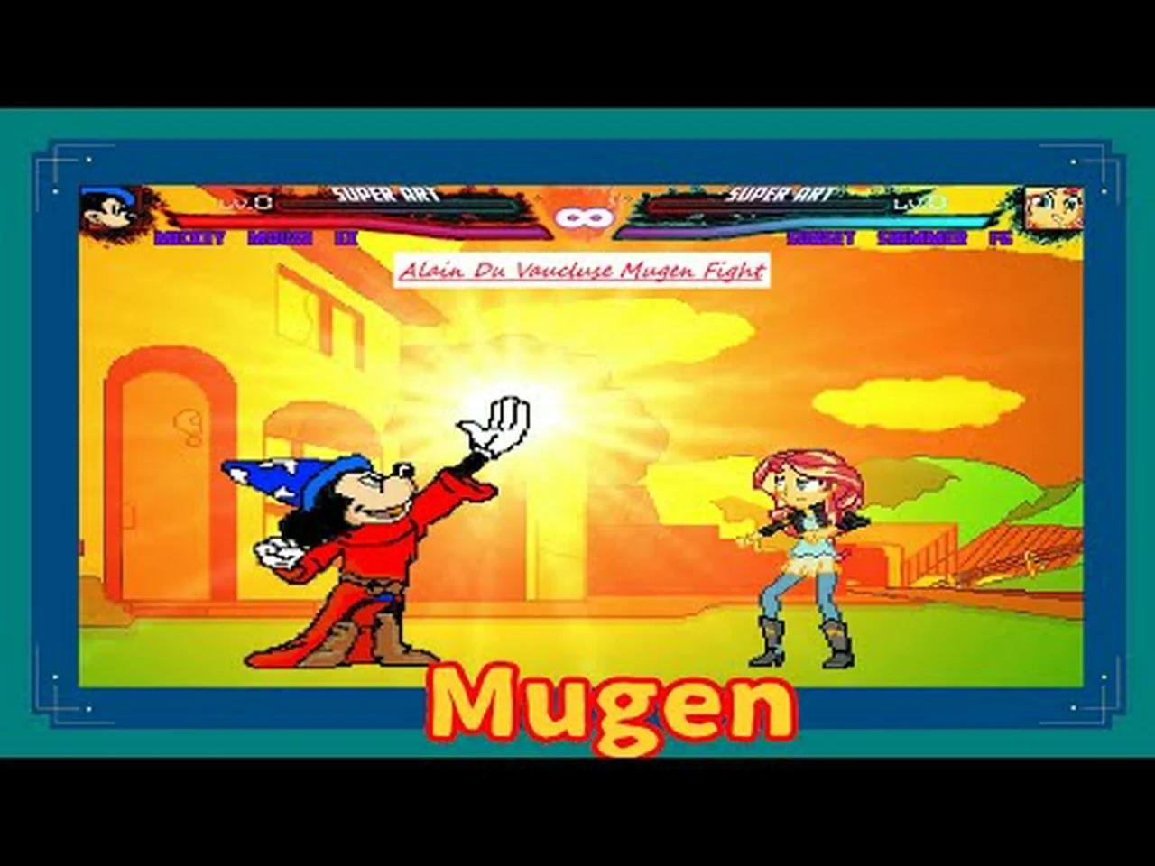 Mugen Mickey Mouse X Vs Sunset Shimmer Fg Request