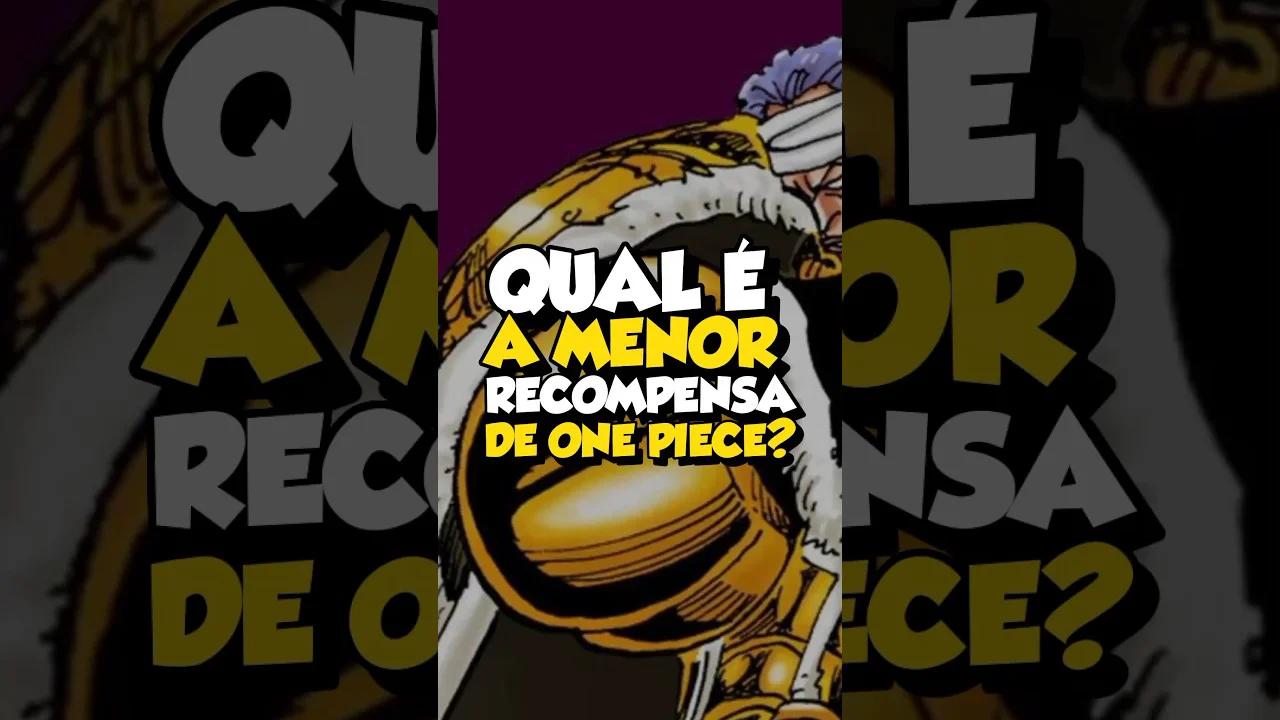 QUAL PERSONAGEM TEM A MENOR RECOMPENSA DE ONE PIECE? #onepiece #chopper ...