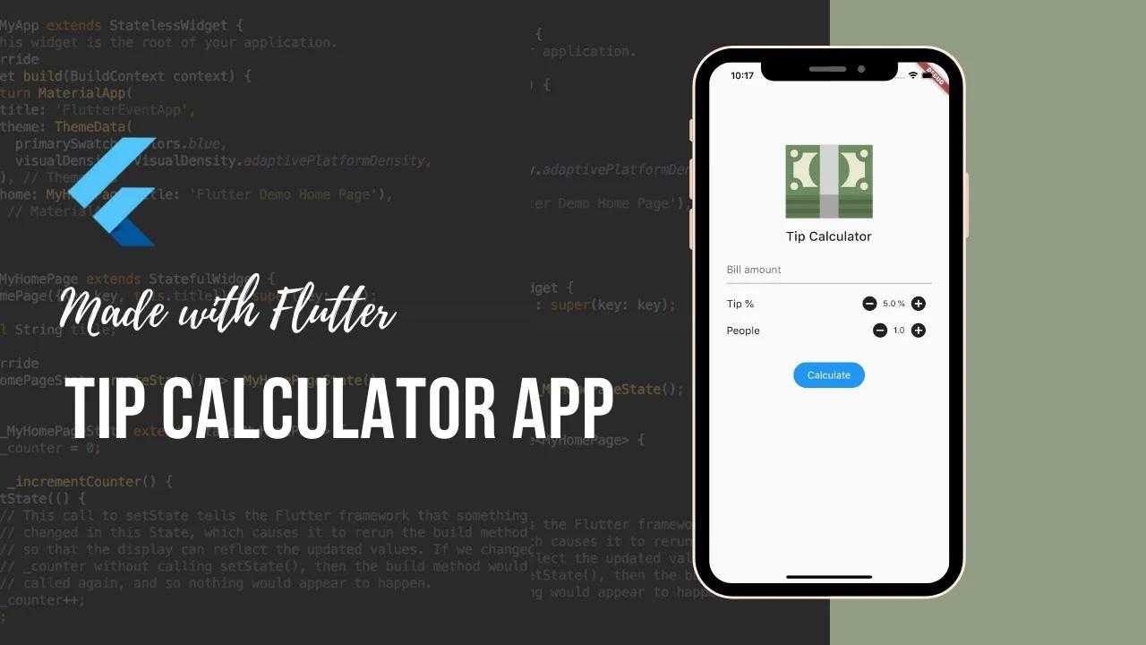 Build a Tip Calculator App with Flutter | Flutter Tutorial For Beginners