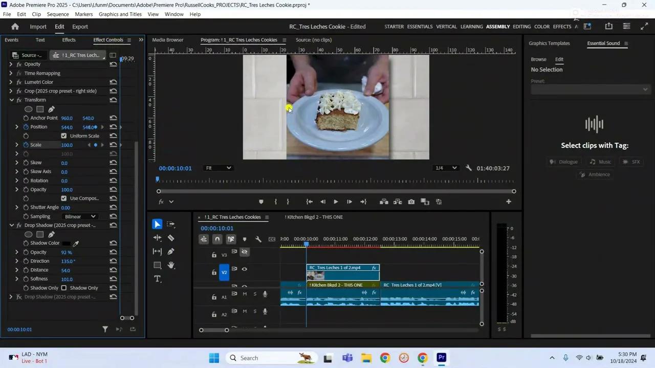 Adobe 2025 - crop | drop shadow BUG - workaround FIX - SOLVED