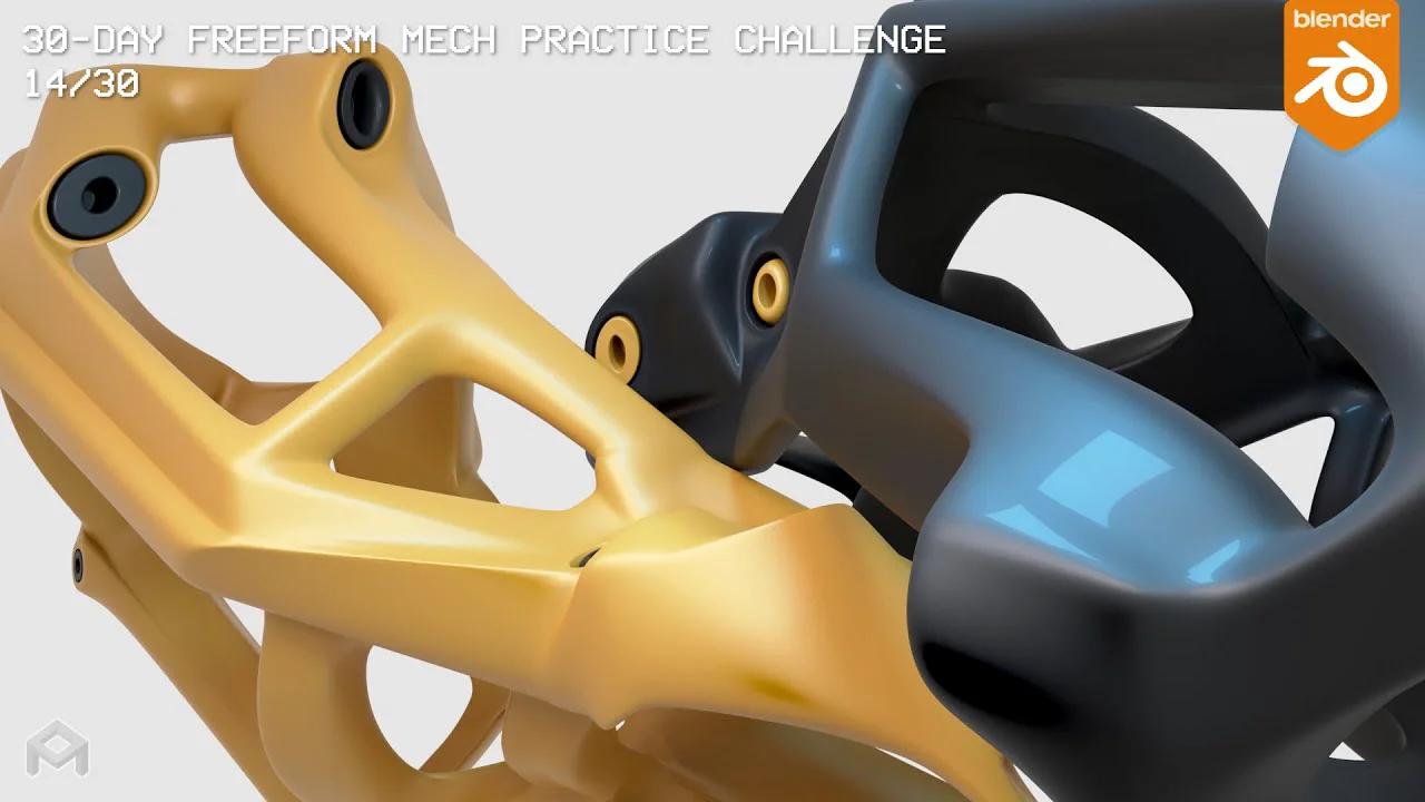 Daily Freeform Mech Practice in Blender 2.91 | 20210207