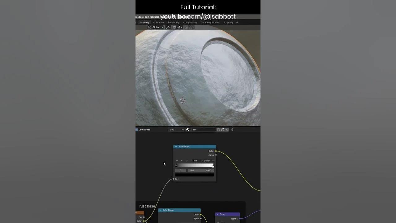 Procedural Rust | Blender 4.0 #shorts
