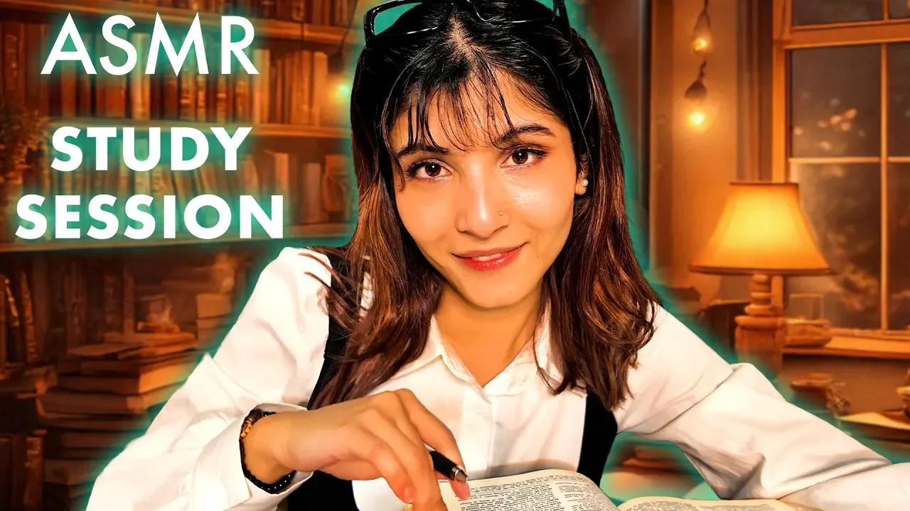 ASMR POV Study Session, Roleplaying The Cute Jinah helps you prepare, soft whispers, gentle talking