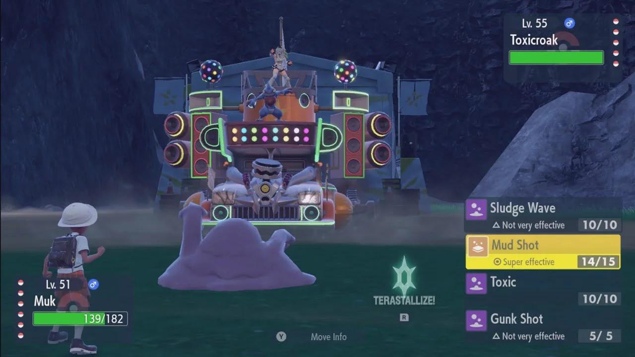 Pokemon Scarlet Ep. 32 - Battle against Team Star's Fighting Crew Boss ...