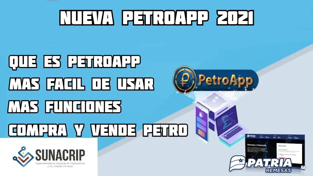 Nueva PetroApp se Actualiza la Billetera Venezolana para el intercambio de criptoactivos. 2021