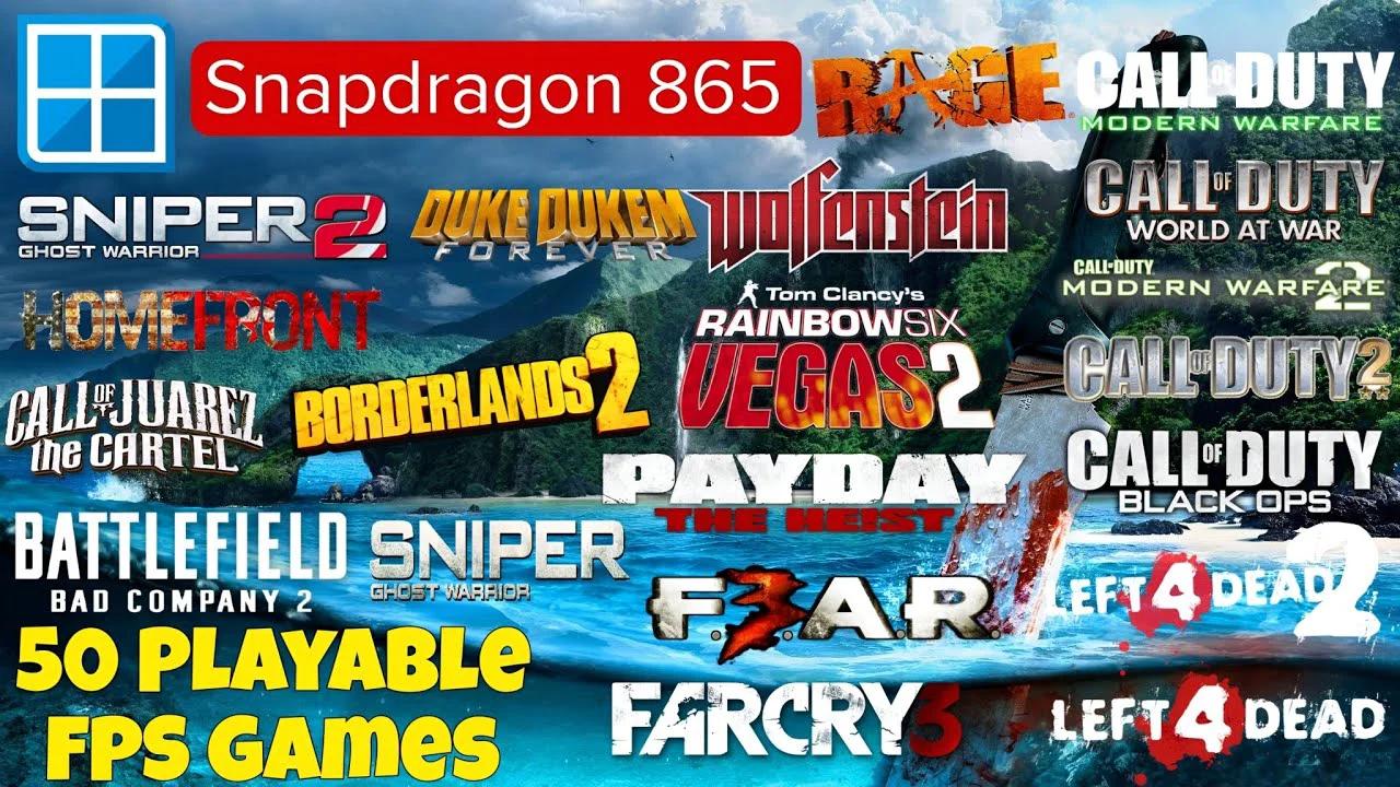 50 Playable Games (FPS) | Android Winlator | Snapdragon 865 Overclock