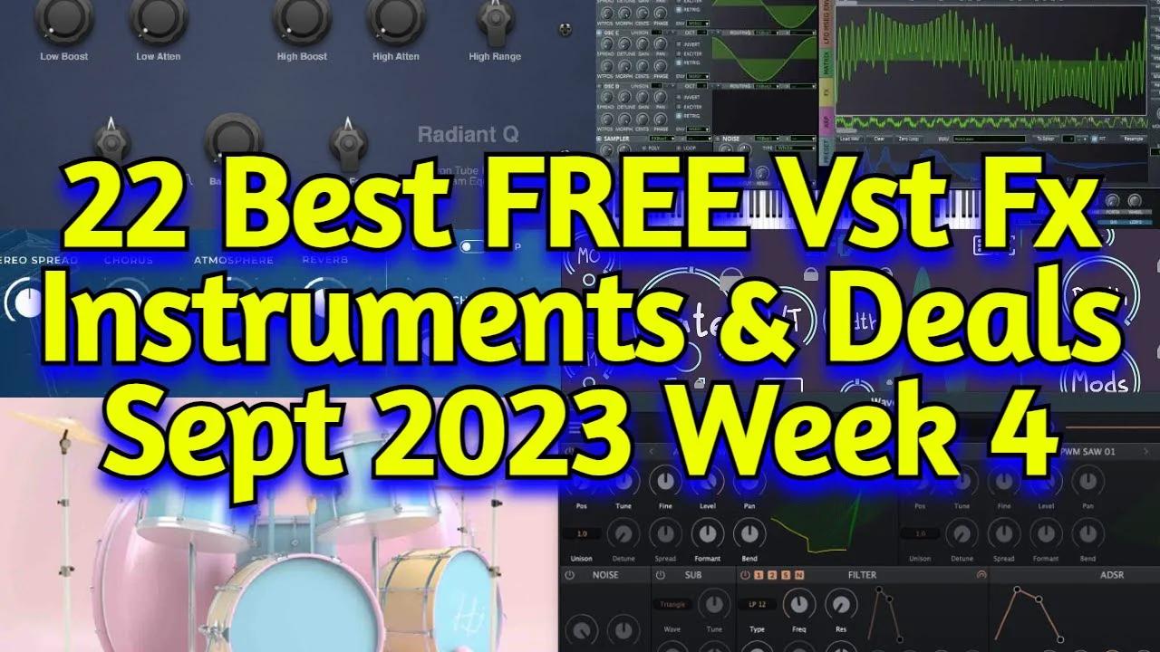 22 Best New FREE VST Plugins, Vst Instruments, Sample Packs & Plugin Deals - SEPTEMBER 2023 Week 4
