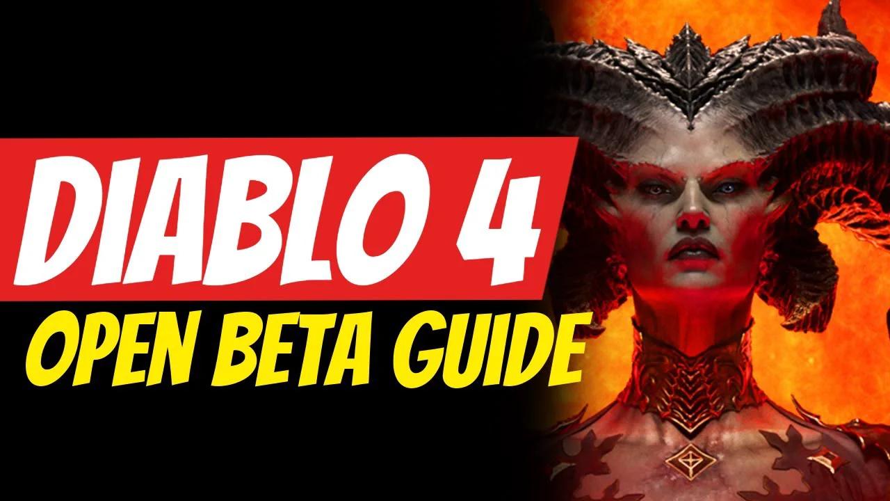 Diablo 4 Open Beta GUIDE!