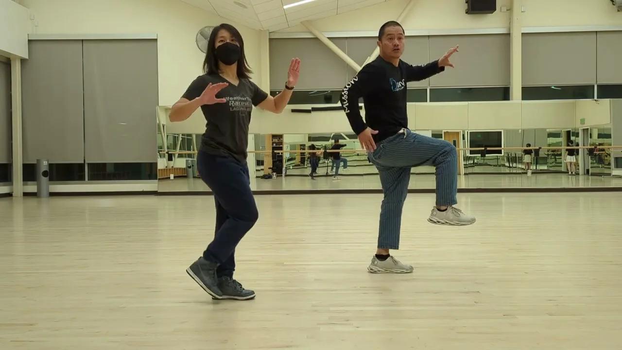 Intense Popping Dance Practice Session: Mastering a Short Choreography